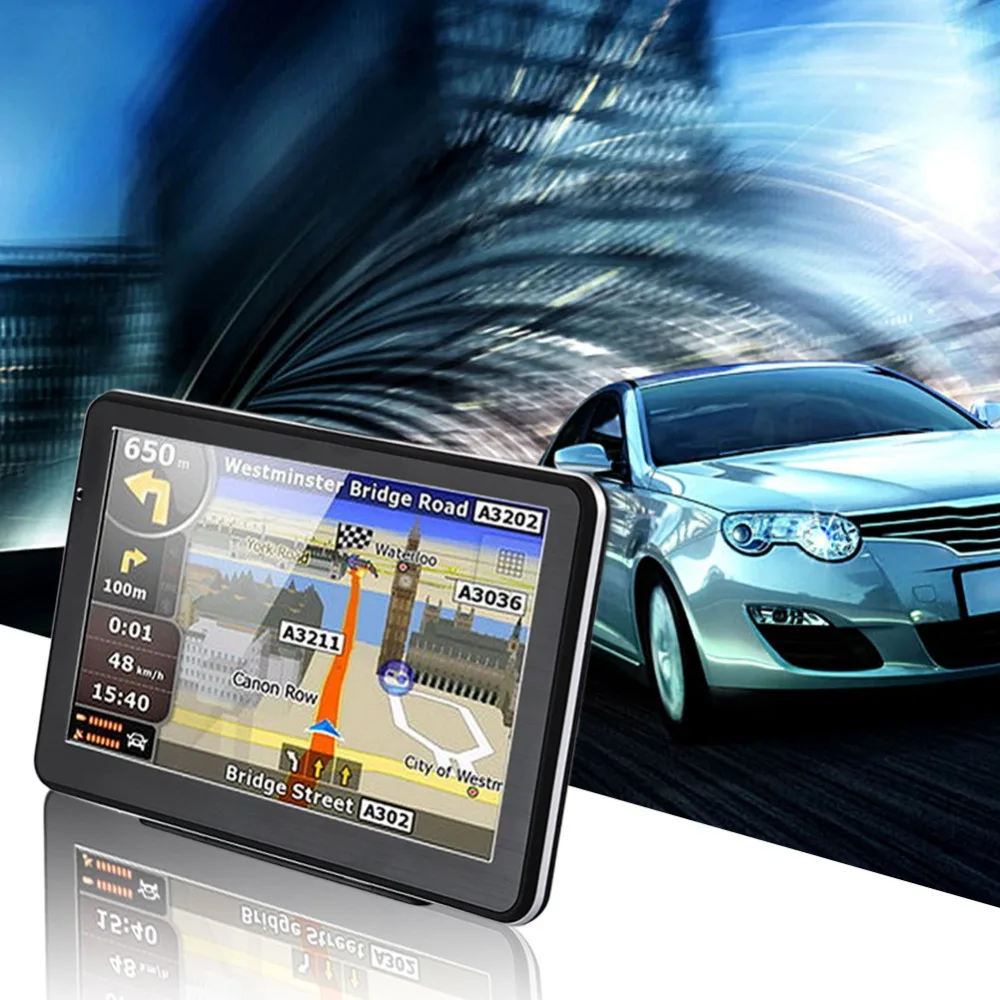 7 Inch Car Gps Navigation Capacitive Screen Fm Built In 8gb/256m Wince ...