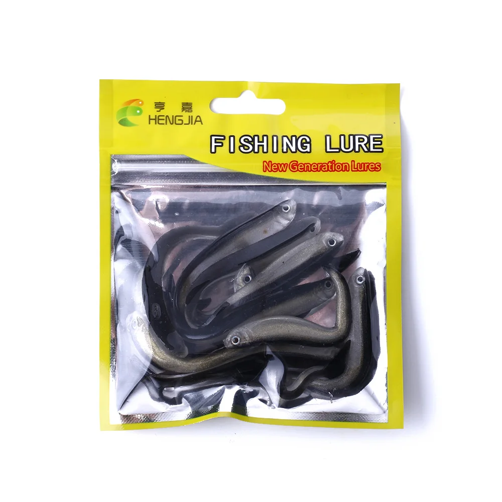 Two - Colored 2g 80mm Fishing Lure Soft Rubber Baits Shad Lure - Buy ...