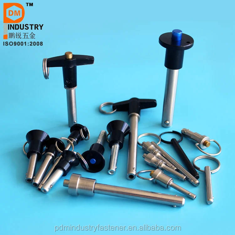 Quick Release Ball Detent Ring Pin with Zinc Plate - PDM