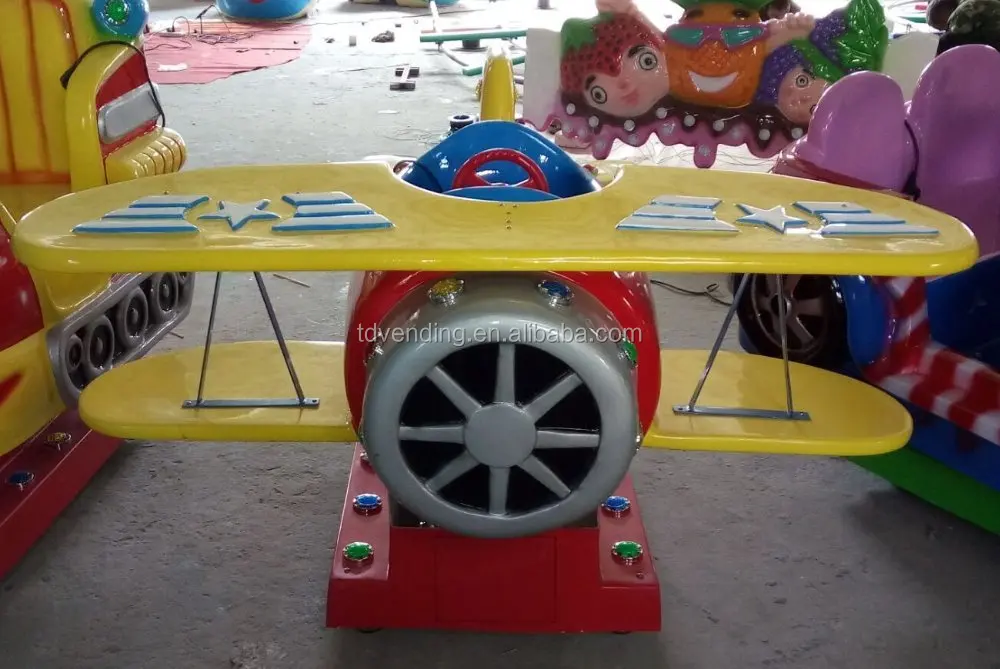 Large Size Children Indoor Fiber Glass Airplane Kiddie Ride/amusement ...