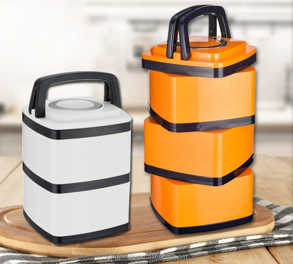 New Design Stackable Portable Picnic Thermal Container Dish Double Wall ...