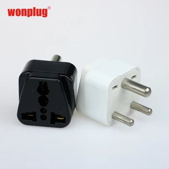 3 Pin India Plug Adapter Universal To India Ac Power Travel Charger ...