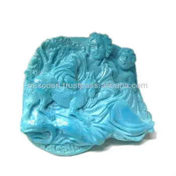 Loose Turquoise Cameo Carving - Buy Turquoise Carving,Blue Cameo ...