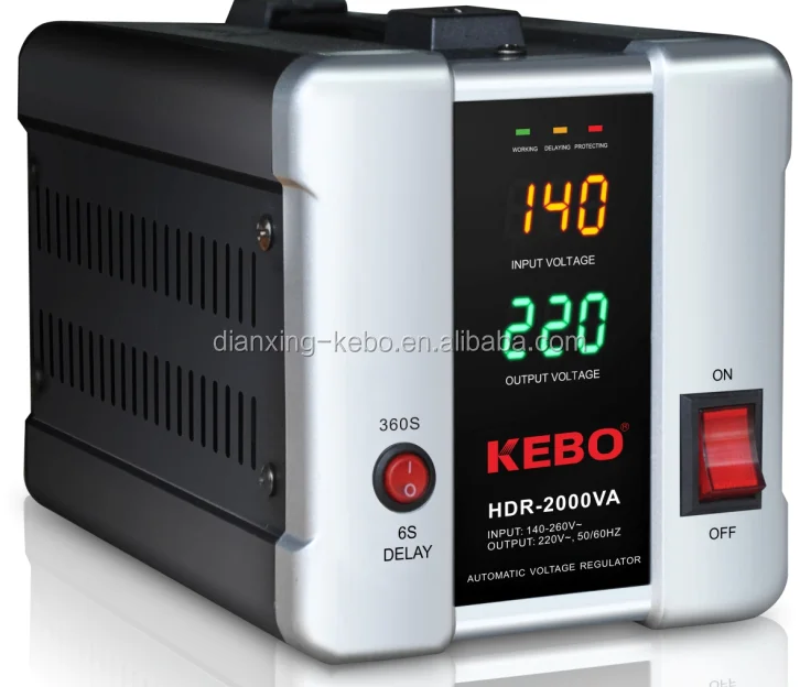 Kebo Hdr-2000va Relay Type Ac Automatic Voltage Stabilizer - Buy Ac ...