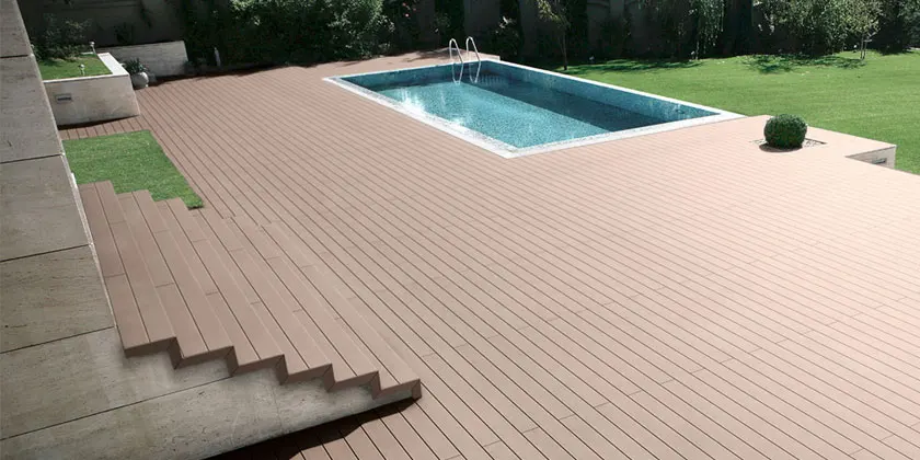 Wood Plastic Composite Swimming Pool Decking - Durable & Stylish