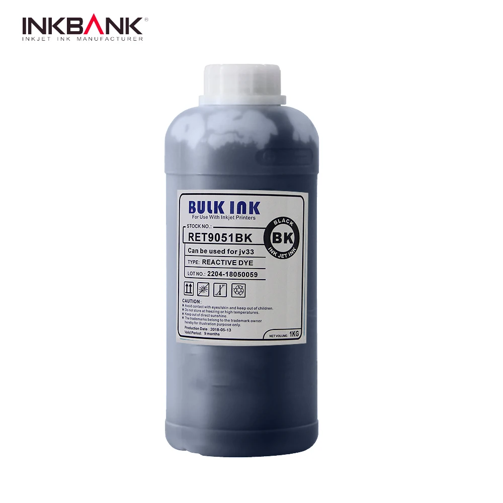Inkbank 11 Colors Of Reactive Dye Ink Work On Epson Seiko Kyocera Ricoh ...