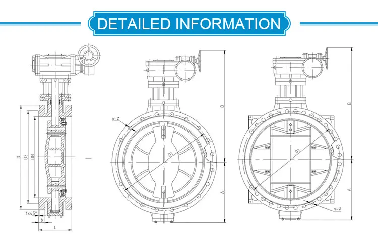 Kefa Ductile Iron Pn16 Dn250mm 10in Epdm Lever Manual Pneumatic Worm ...