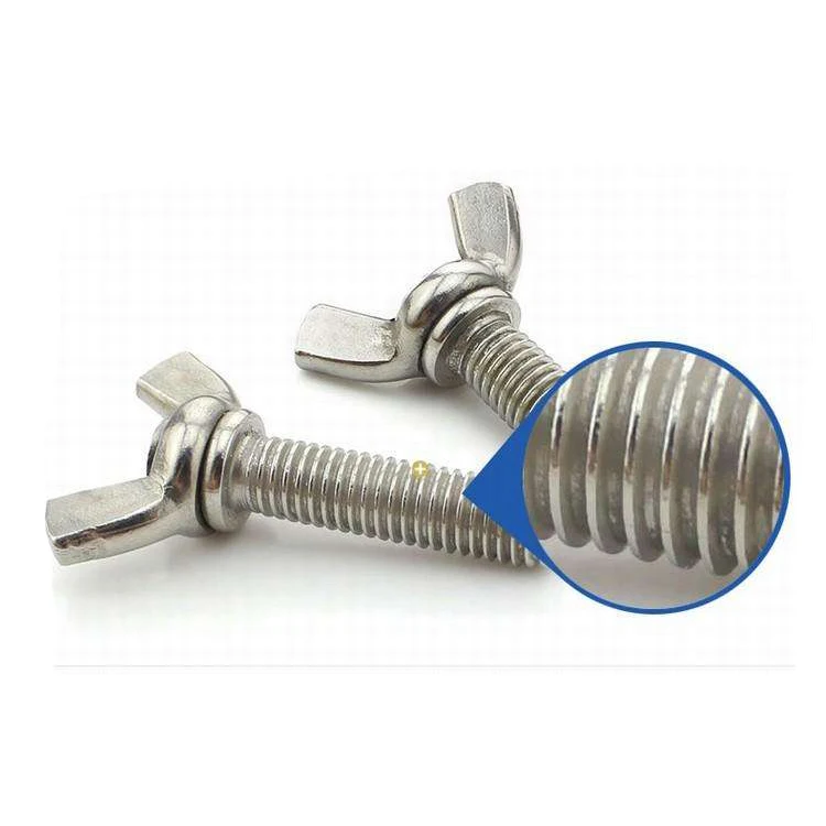 Stainless Steel Folding Wing Nut Screw with ISO9001