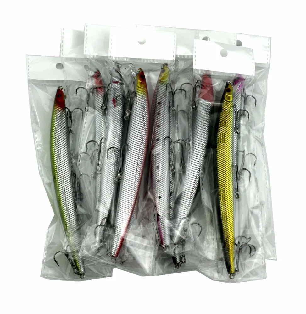 Sea Bass Minnow Lure 18cm 26g Big Fishing Lures Floating Minnow Lure ...