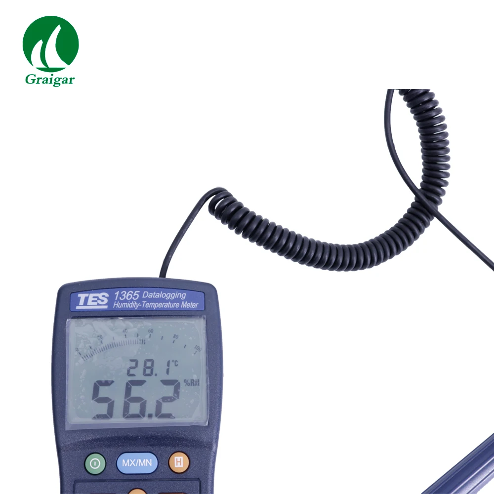 Tes-1365 Multi-function Temperature Humidity Meter Thermometer Range ...