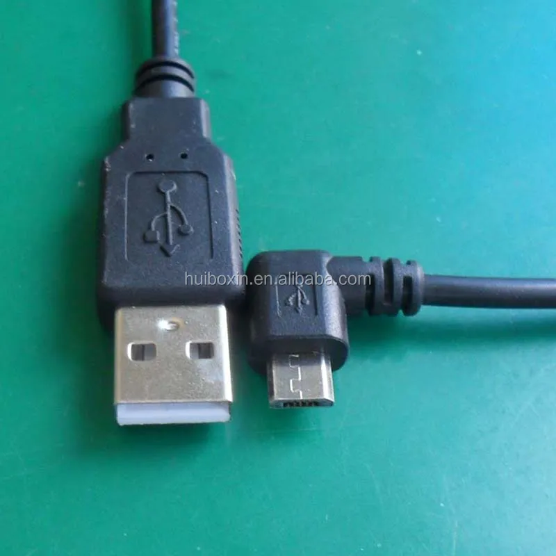 Usb 2.0 A Male Am To Right Angle 90 Degree Microusb Micro B Cable - Buy ...