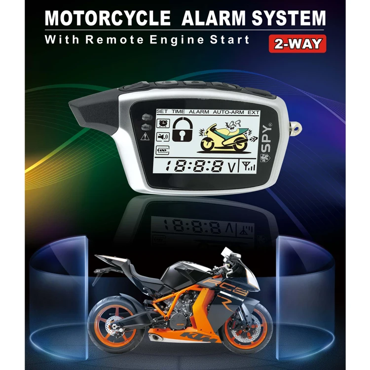 Spy alarm motorcycle store