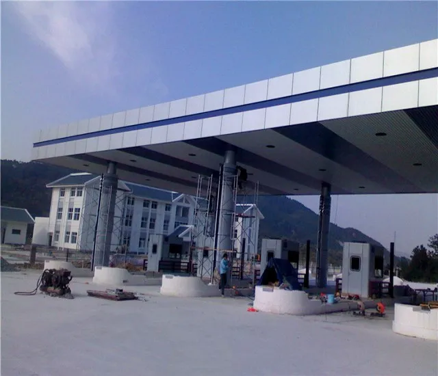 Steel Structure Light Frame For Prefab Toll Gate Steel Truss Roof - Buy ...