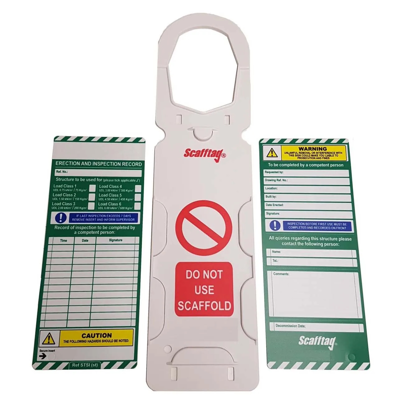 Safety Plastic Scaffold Inspection Tag,Printable Scaffolding Holder Tag ...