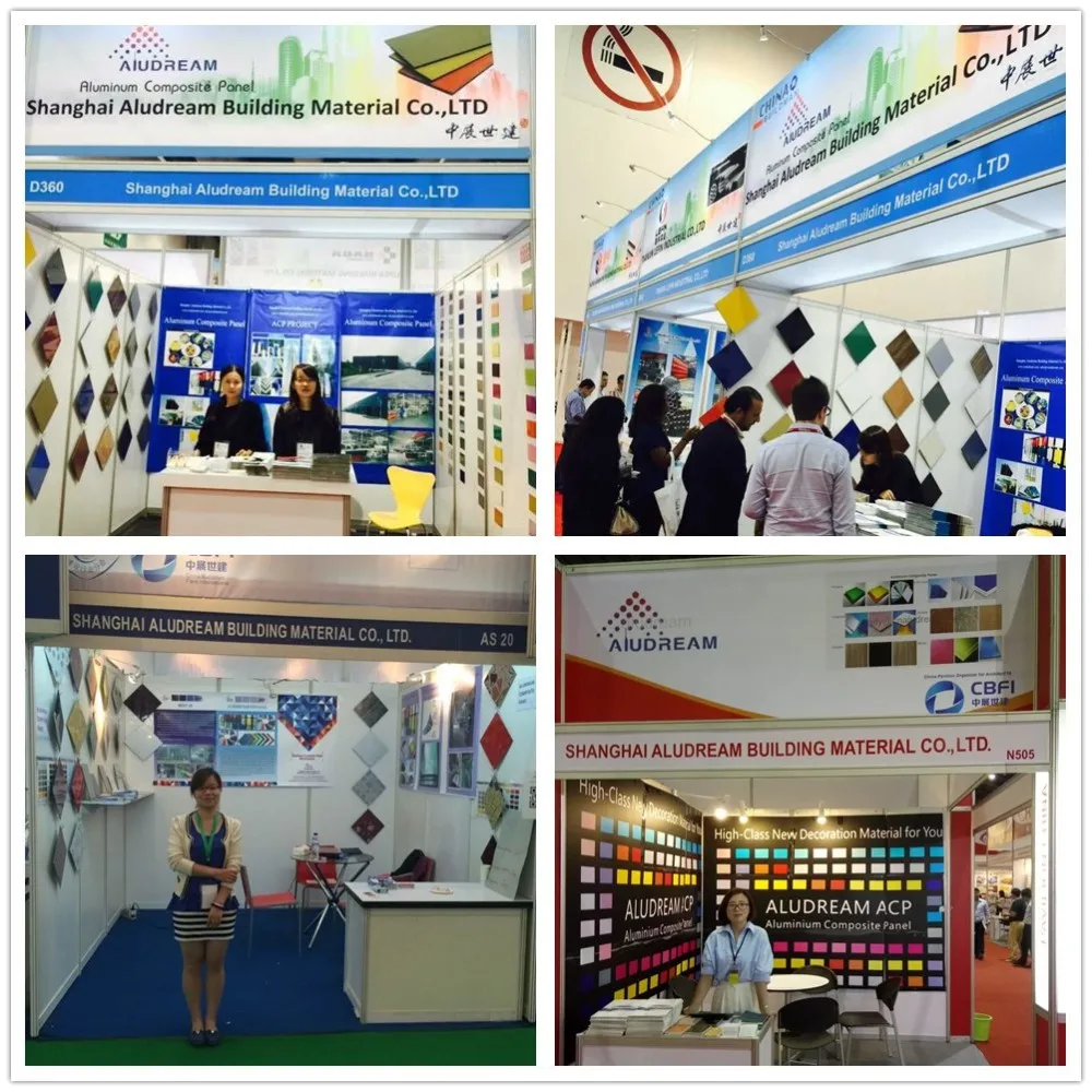 Acm Curtain Wall Cladding Wood Grain Unbroken Fireproof Aluminum ...