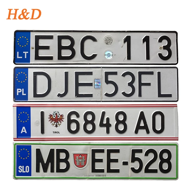 Laser Anti-radar Africa Reflective Number Car Plate Number Custom ...
