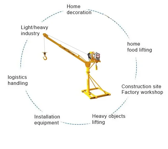 500kg Outdoor Indoor Mini Hoists Construction Electric Lifting Mini ...