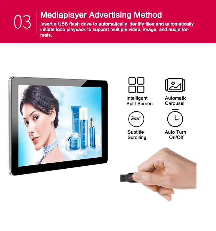 55 Inch HD LCD Display - Ideal for Advertising & Digital Signage