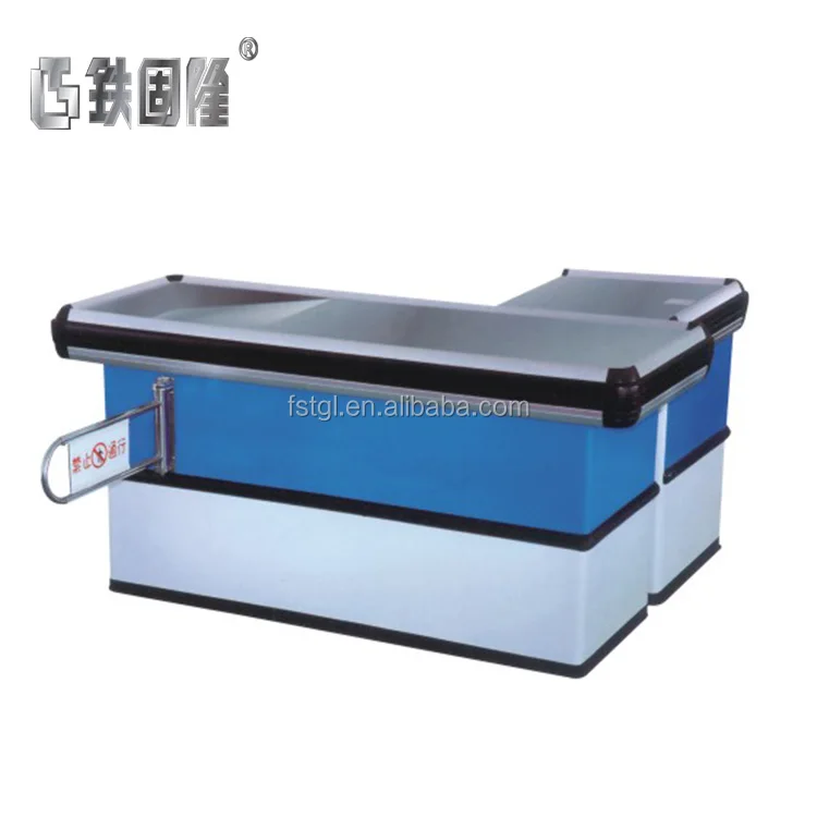 Supermarket Cash Checkout - Efficient Electric Conveyor Belt