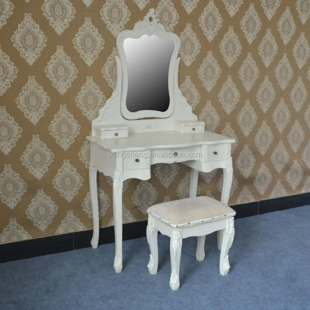Antique Reproduction French Chic Style Dressing Makeup Vanity Table for ...