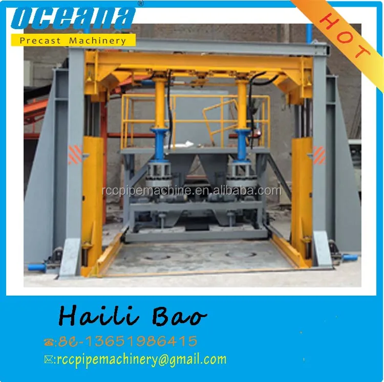 Double-position Vertical Vibration Concrete Pipe Making Machine,Cement ...