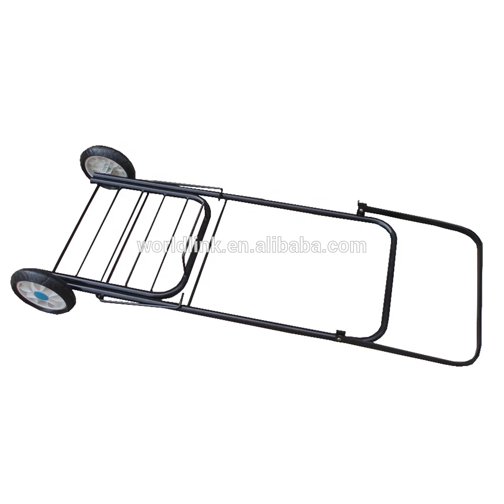 2 Wheels Collapsible Cart - Durable Steel Garden Trash Bag