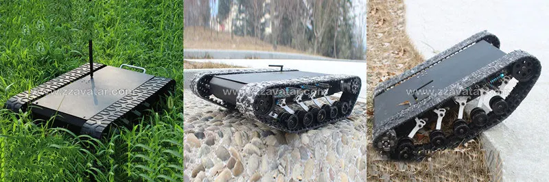 All Terrain Vehicle Tracked off Road Vehicle Mini Robot Tank Chassis AVT-6T