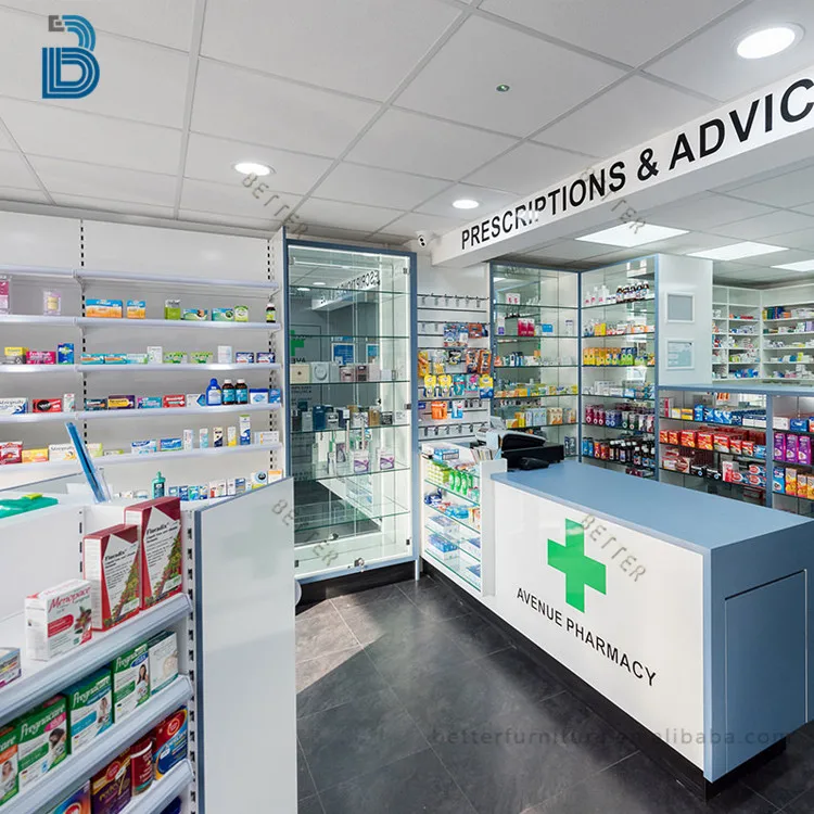 Medical Shop Interior Design For Pharmacy Shelving Medical Store ...