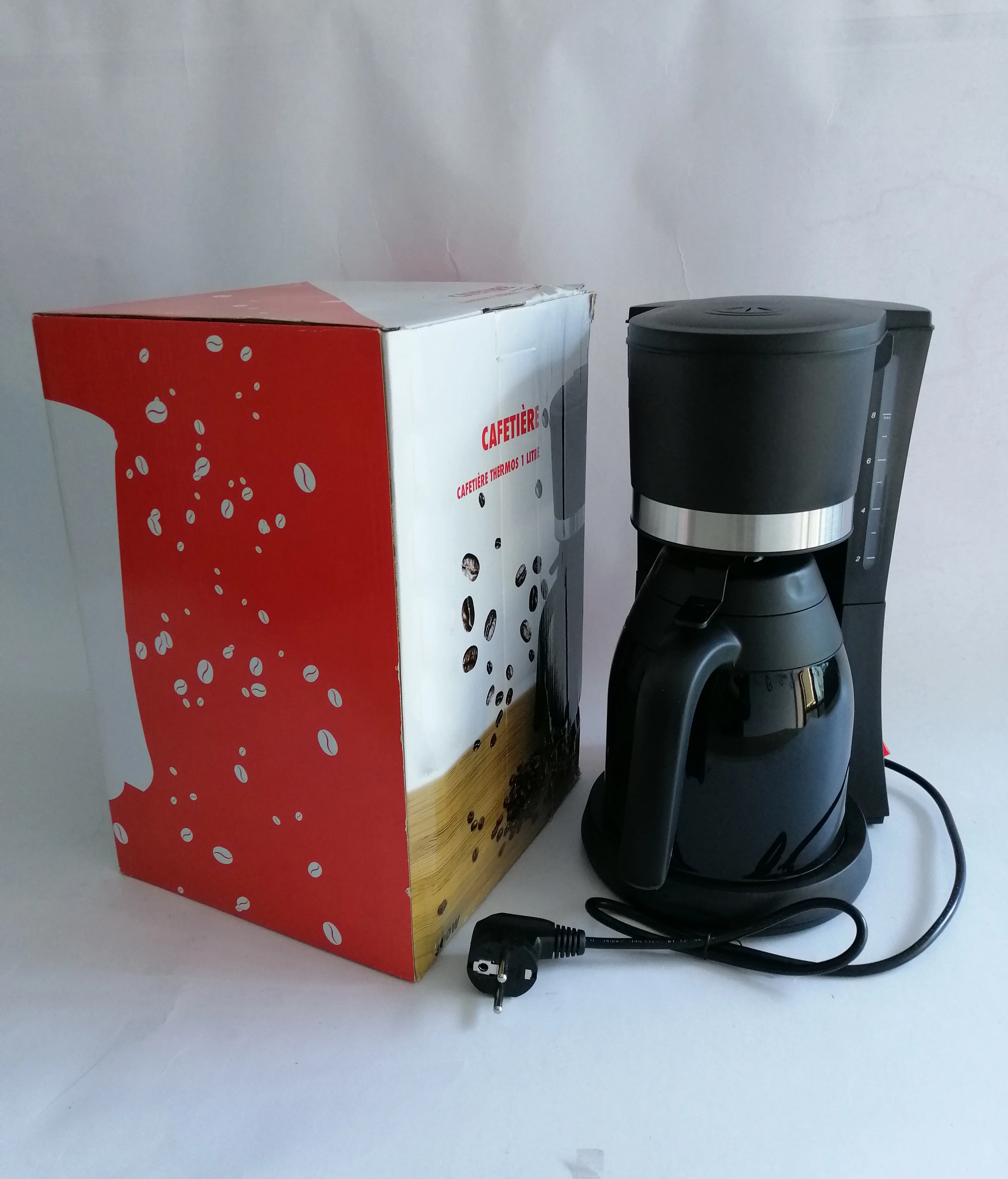 Electric Drip Coffee Maker With Thermos Jug With Stainless Steel ...