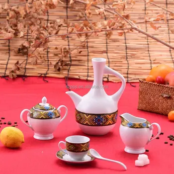 22pc Ethiopian Art Traditional Coffee Set Jebana Pot Cawa Cup Gourd ...