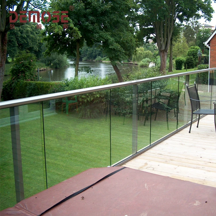 tempered glass balcony and stair railing/balcony rail design new ...