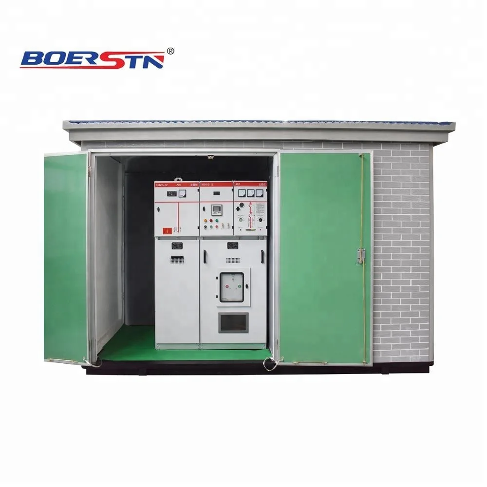 Complete Metal Package Kiosk Cubicle Transformer Substation with MV LV ...