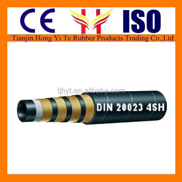 DIN EN856 4SH High Pressure Spiral Reinforced Hydraulic Rubber Flexible Hose| Alibaba.com