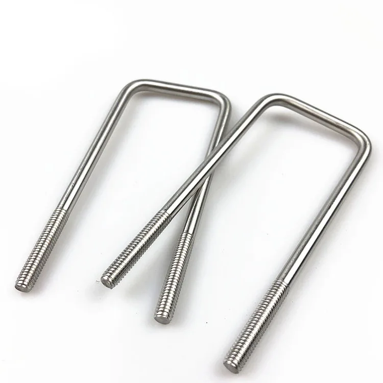 DIN OEM Offerted M6-M40 Plain Stainless Steel Square U Bolts| Alibaba.com