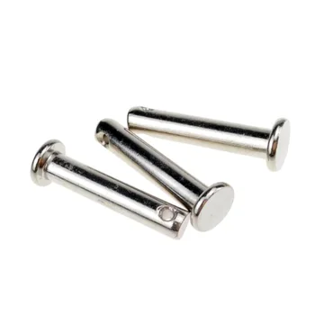Galvanized Metal Steel Clevis Pins Flat Head Fastener Split Pins Holes Standard Din 1444 - Buy ...