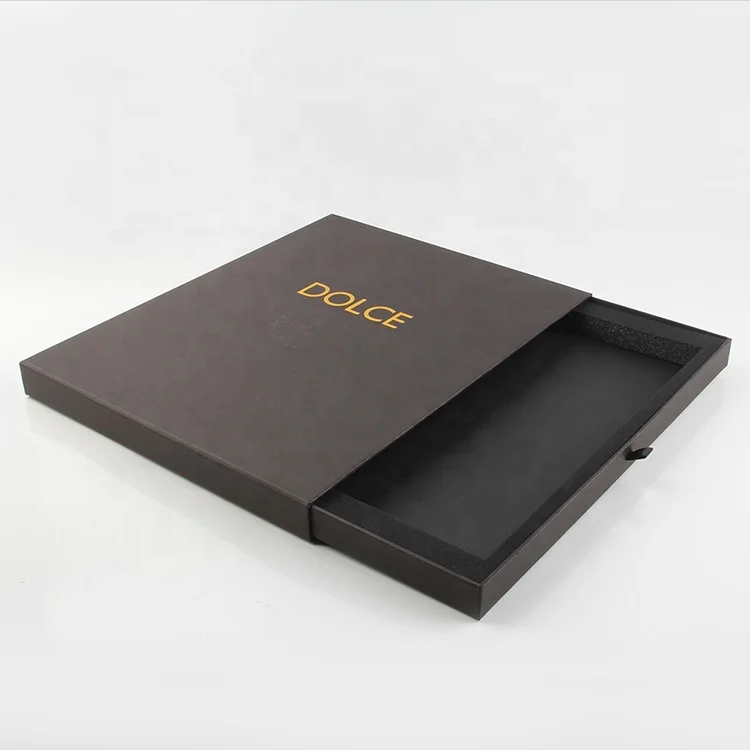 Eco Paper Printed Hard Cardboard Boxes - Custom Black Color