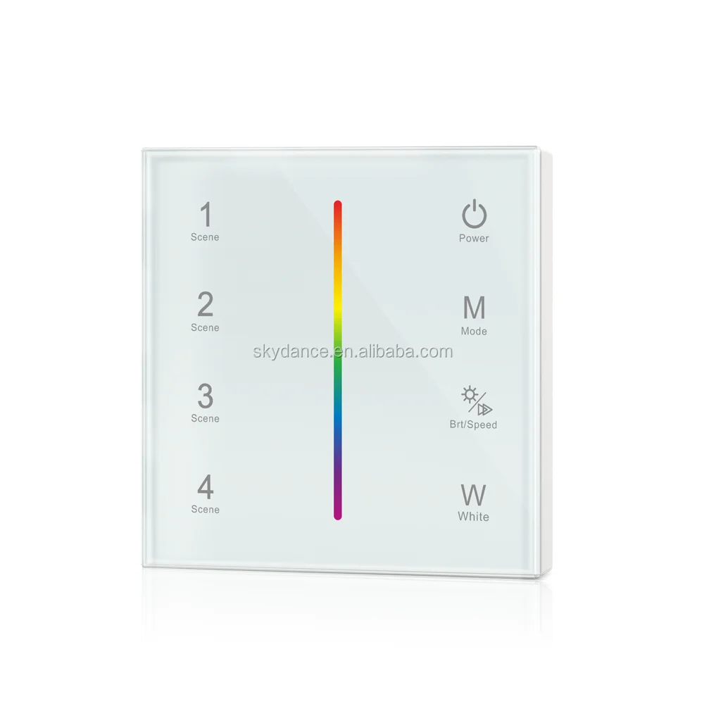 Skydance T4 12v 24v 4 Channel Rgbw Led Controller Wall Mounted Smart ...