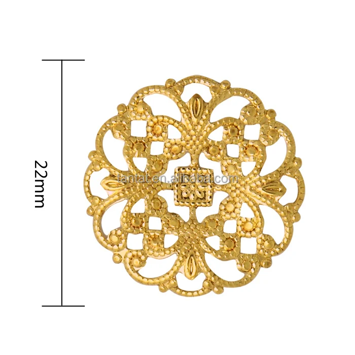 18k Gold Plated Jewellery Decorative Metal Brass Filigree Plate - Buy ...