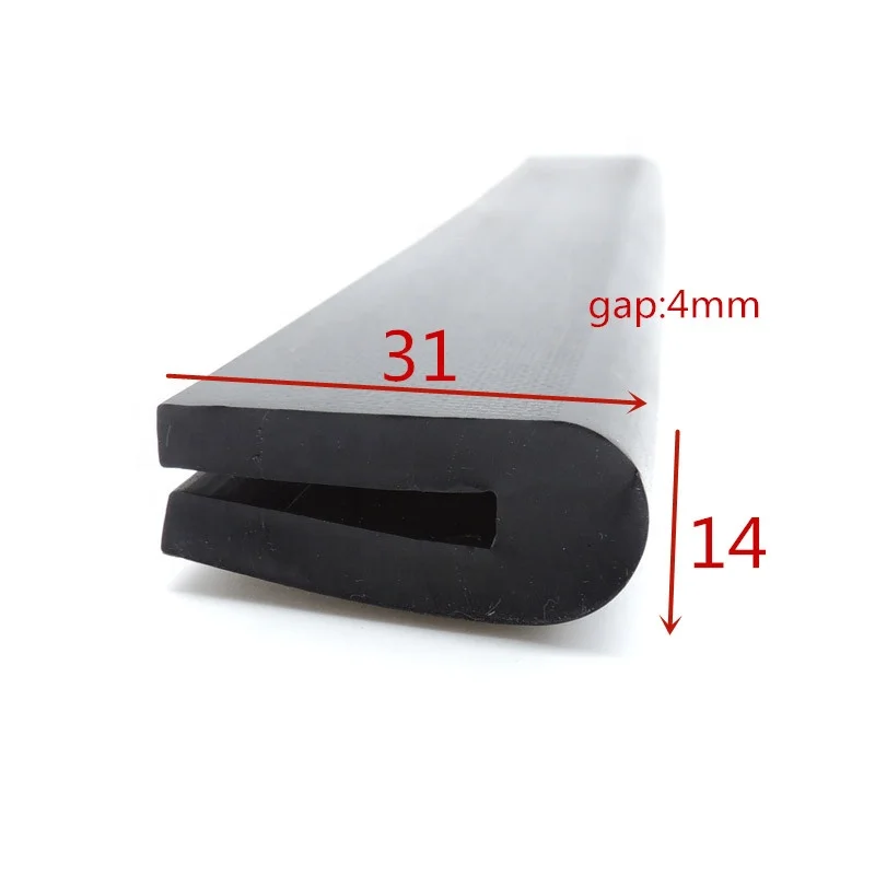 Extruded U Channel Black Rubber Edge Epdm Strip For Panel - Buy U ...