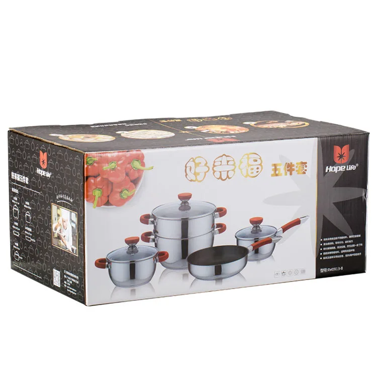 Ss Wire Handle Milano Stainless Steel Cookware Saucepan Set 12 Pcs Set ...