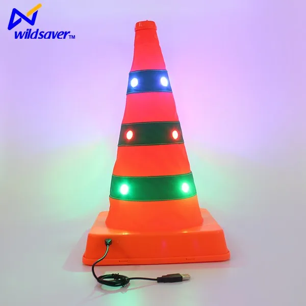 Led Cône De Signalisation Lumineuse Flexible Cônes De Sécurité Routière ...
