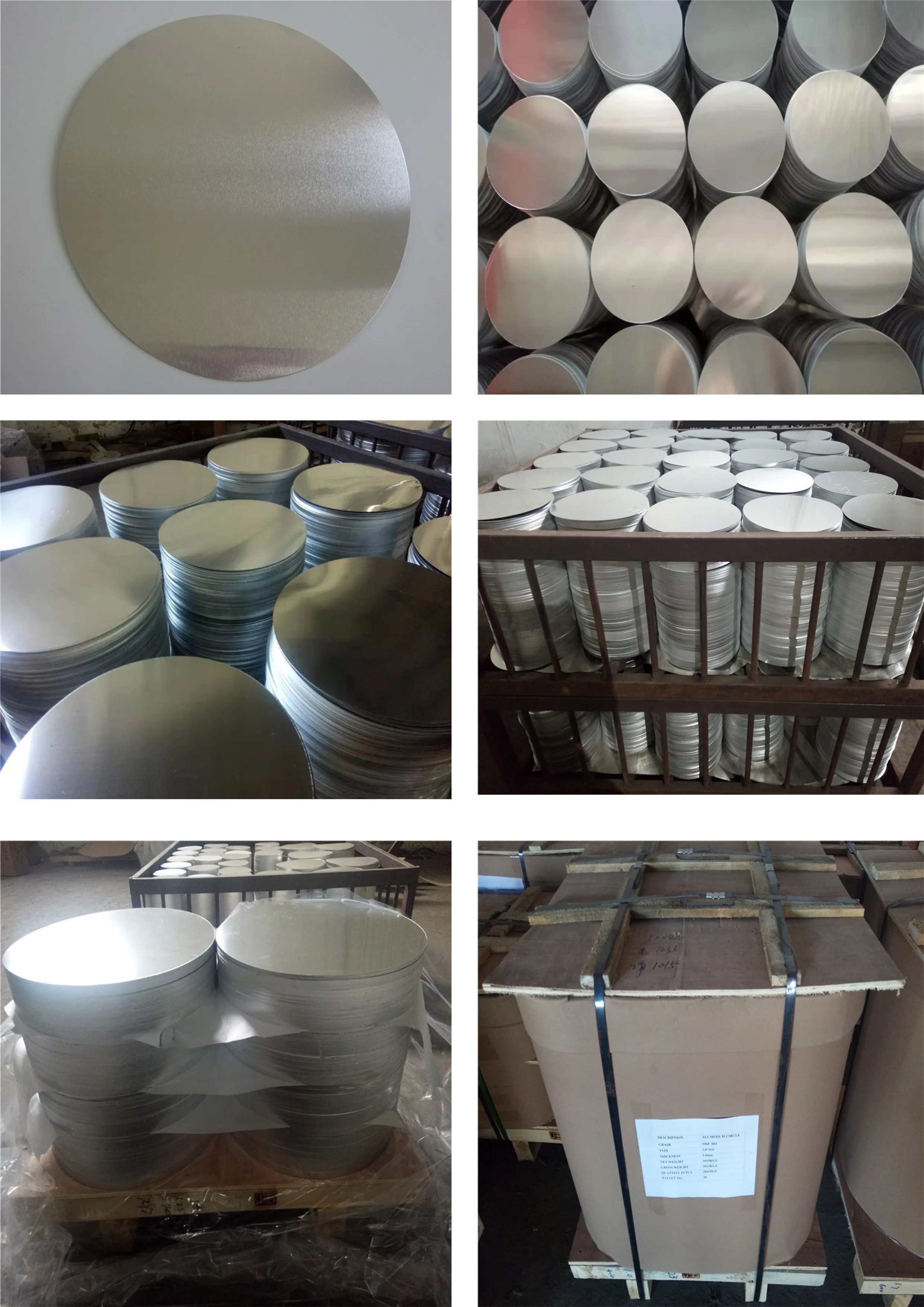 Wholesale Aluminium Circles Disc Round Sheet 1050 1060 1100 3003 5052 ...