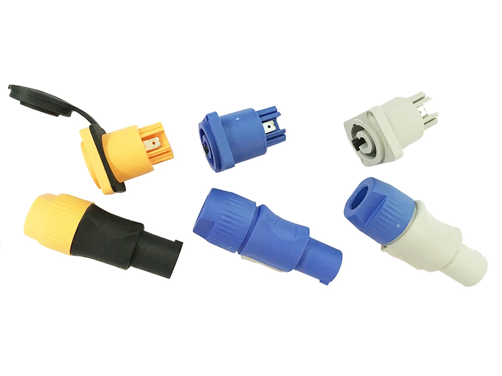 Reunion 3 Pin Ip50 Waterproof Power Cable Connector In Shenzhen ...