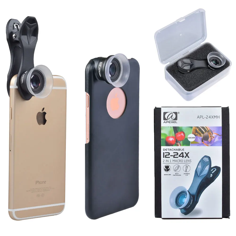 Apexel Universal Clip On Mobile Lens Detachable Digital Camera Lens For ...
