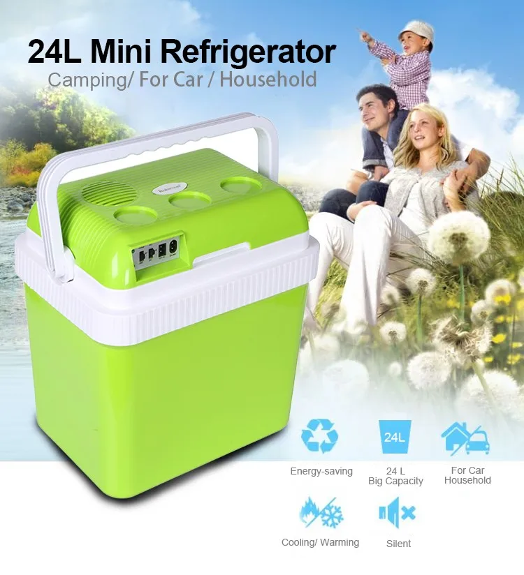 Car Refrigerator Large 24L Electric Cool Box Cooler, for Drinks Food ...