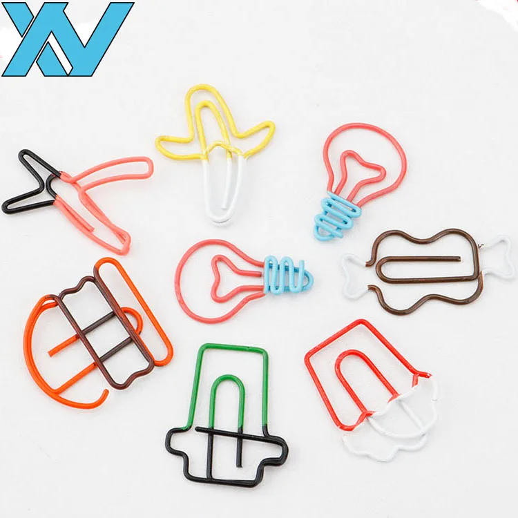 Decorative Custom Shape Letter Metal Paper Clip With Personalized Logo ...