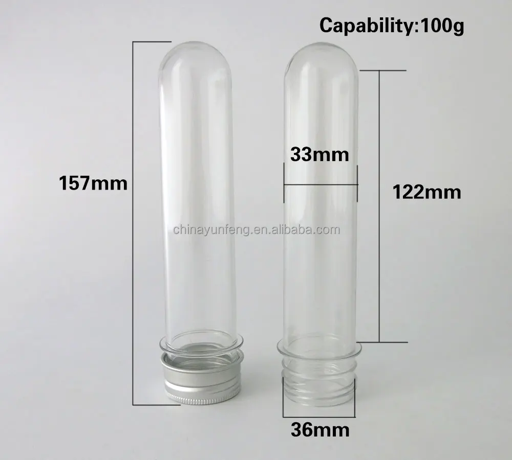 100ml PET Plastic Test Tube Packaging for Face Mask & Data Cable