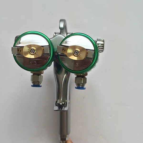 1189 공압 이중 노즐 스프레이 건 나노 크롬 페인팅 건 고압 피드 에어 듀얼 헤드 스프레이 페인트 총 Buy 스프레이 페인트 총듀얼 헤드 스프레이 페인트 총공기