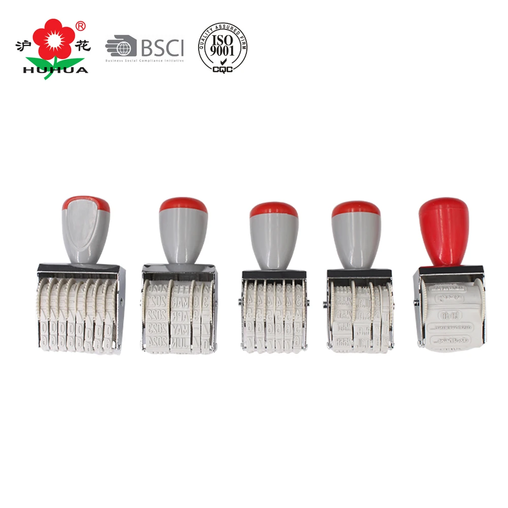 5mm Rubber Date Stamp - Adjustable Metal for Office Use