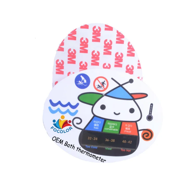 Bath Water Temperature Monitor Thermometer Card Sticker - Buy Baby Bath ...